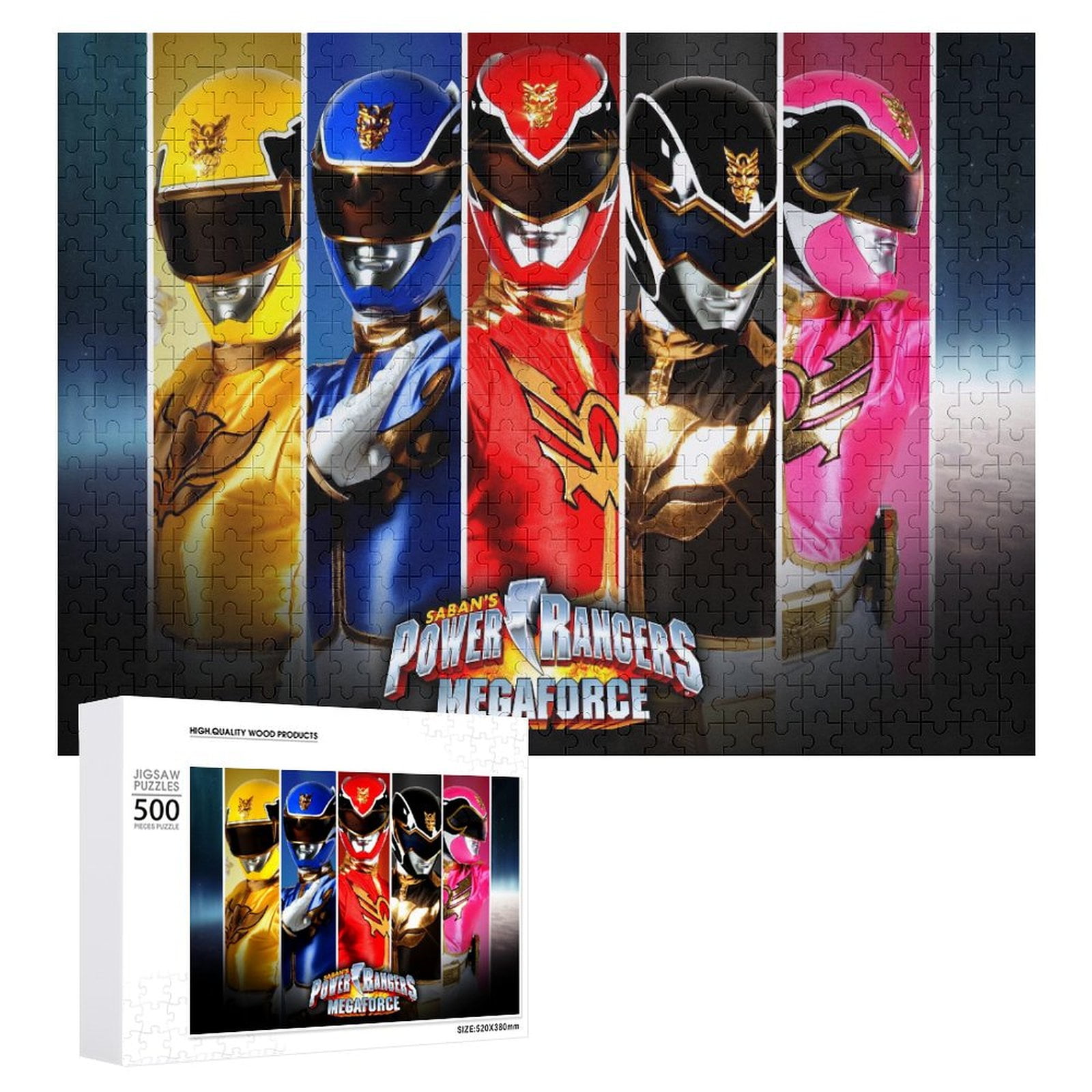 Power Rangers Puzzle For Adults & Kids - 500 PCS Jigsaw Puzzle For Boys ...