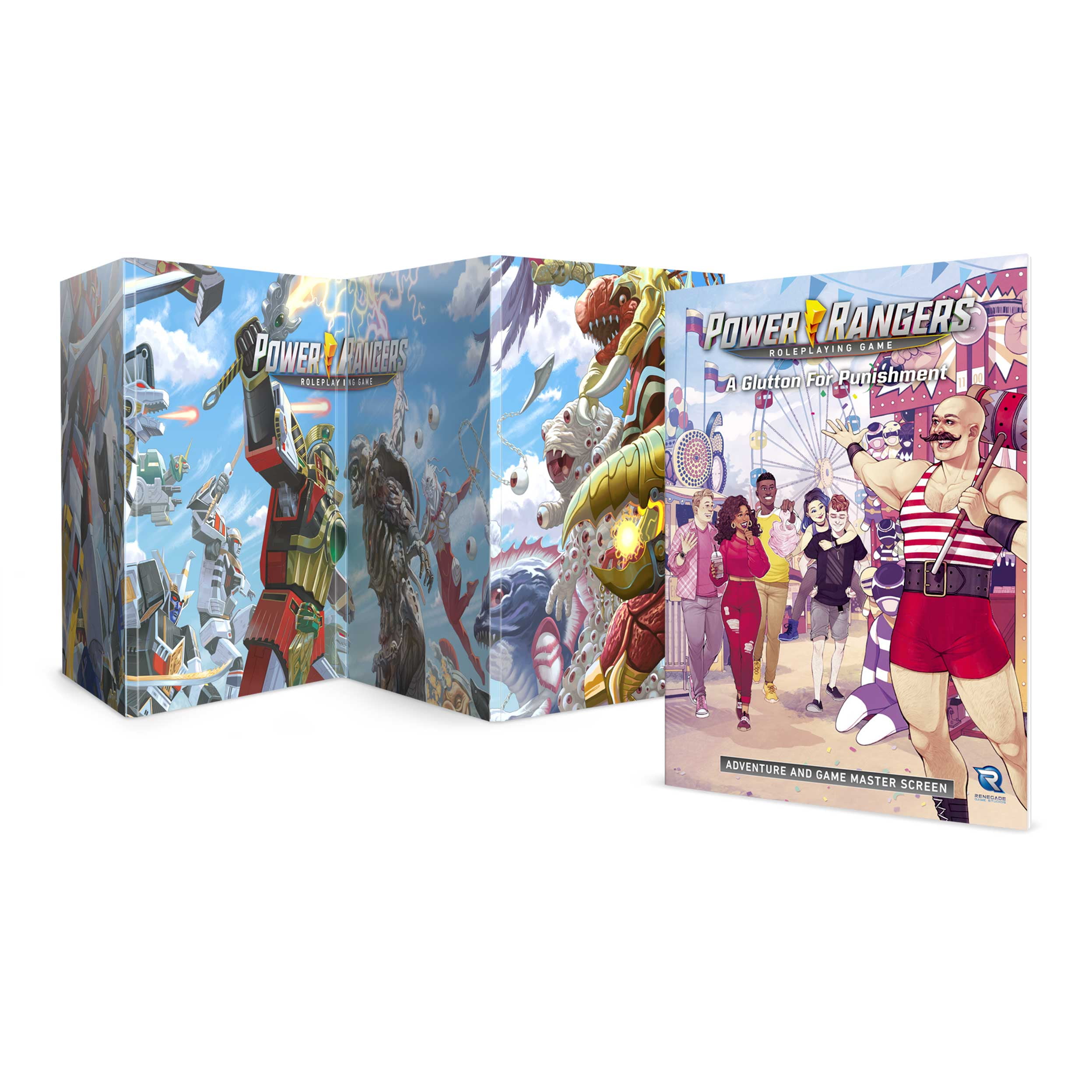 Renegade Game Studios Power Rangers RPG - GM Screen w/A Glutton For ...