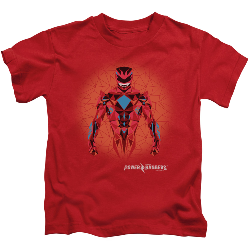 Power Rangers - Red Power Ranger Graphic - Juvenile Short Sleeve Shirt ...