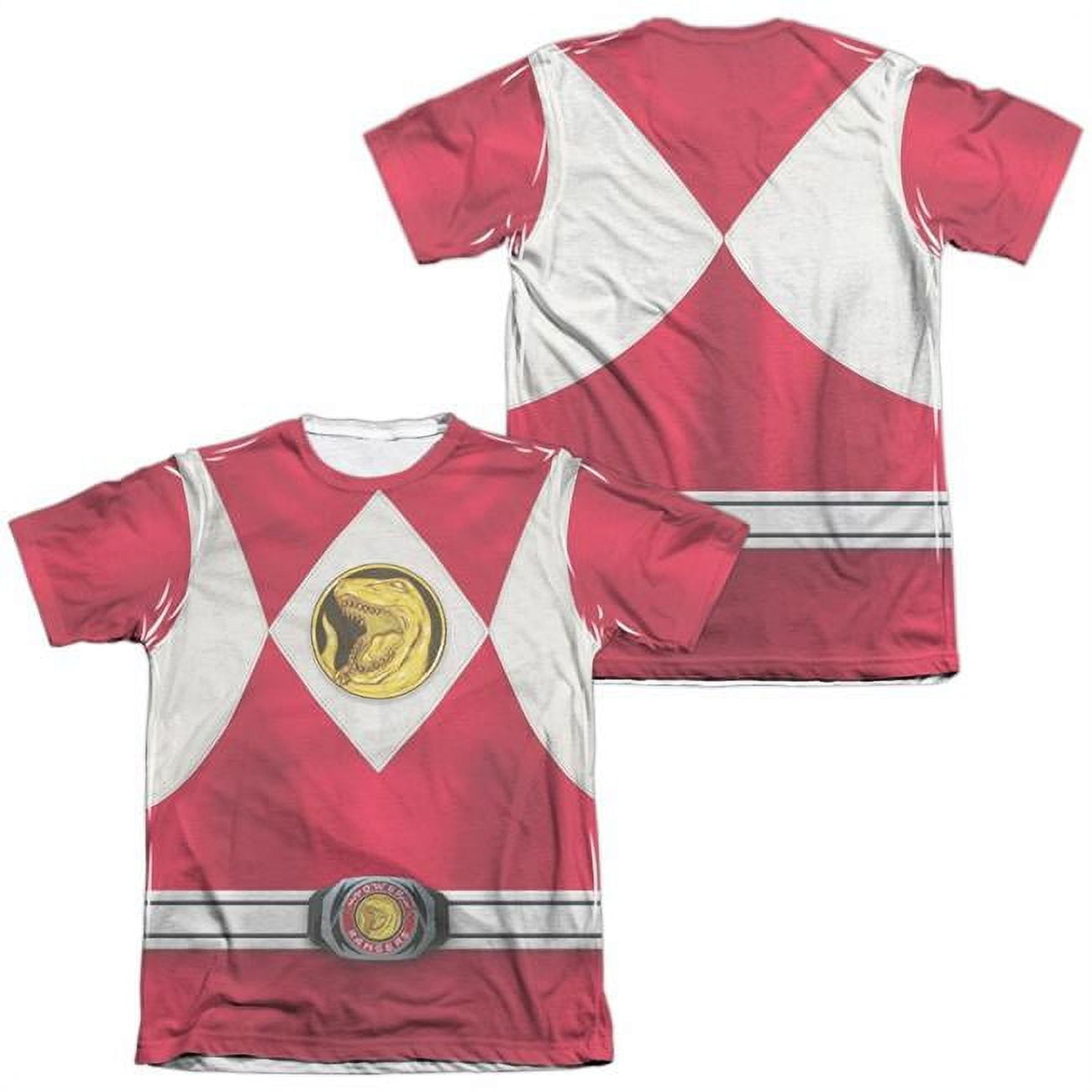 Power Rangers - Red Ranger Emblem (Front/Back Print) - Short Sleeve ...