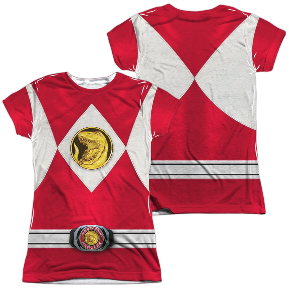Power Rangers - Red Ranger Emblem (Front/Back Print) - Juniors Cap ...