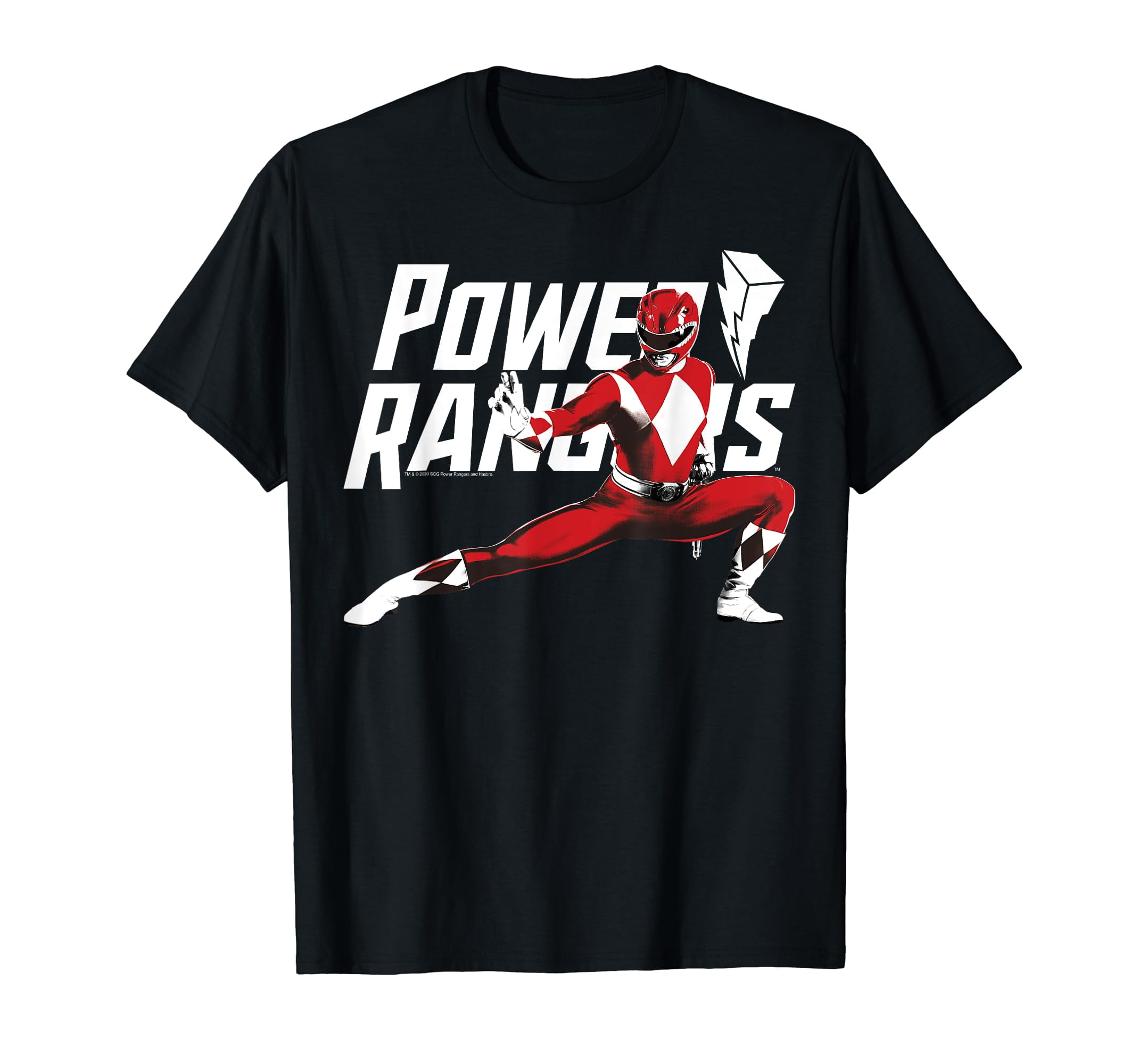 Power Rangers Red Ranger Karate Action Pose Logo T-Shirt - Walmart.com