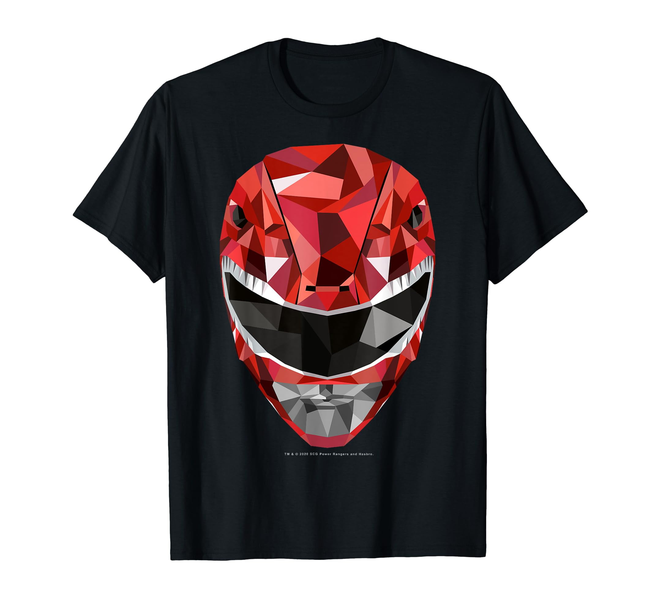 Power Rangers Red Ranger Polygon Helmet T-Shirt - Walmart.com