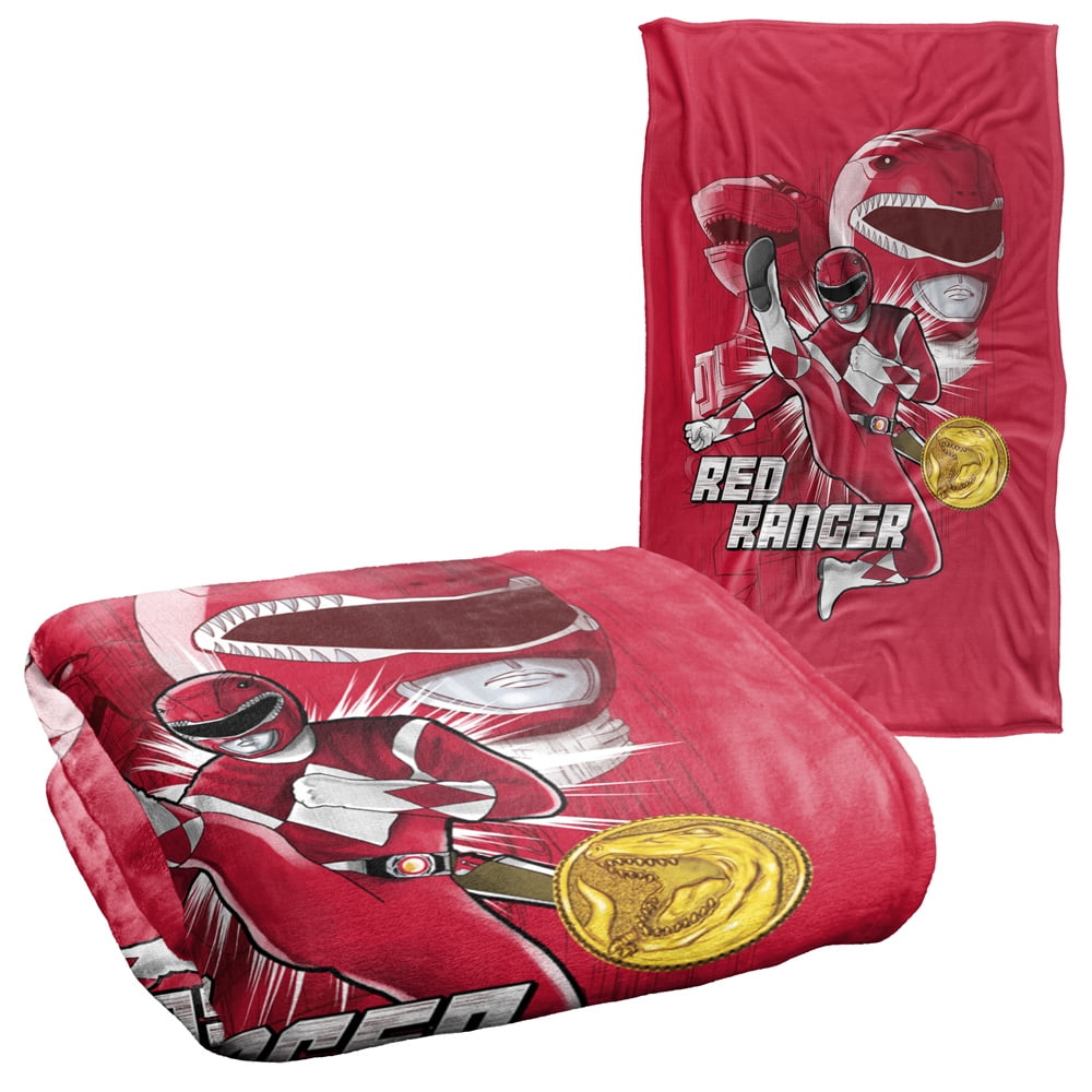 Power Rangers Red Ranger Silky Touch Super Soft Throw Blanket 36" x 58 ...