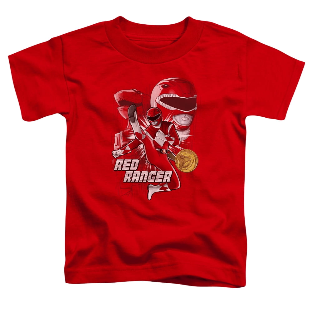 Power Rangers - Red Ranger - Toddler Short Sleeve Shirt - 4T - Walmart.com