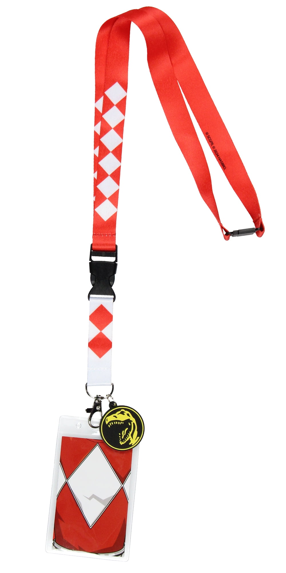 Power Rangers Red Ranger Tyrannosaurus ID Lanyard Badge Holder w ...