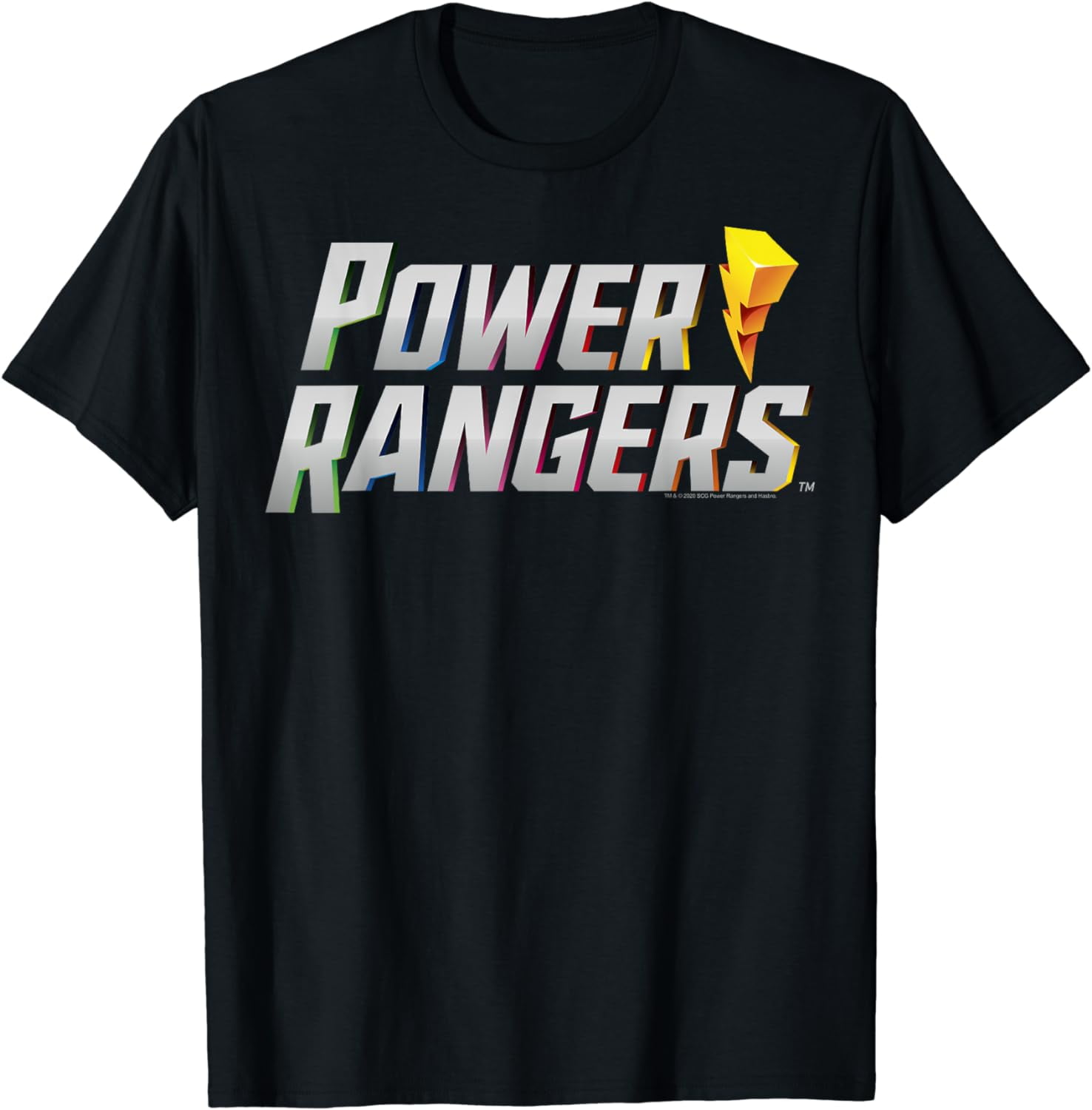 Power Rangers Retro 3D Style Vintage Logo T-Shirt - Walmart.com
