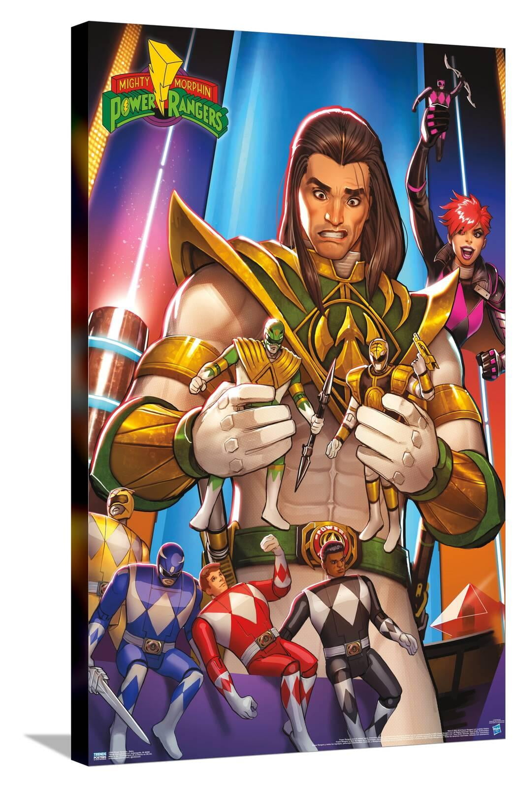 Power Rangers - Retro Canvas Wall Poster, 22.375" x 34" - Walmart.com