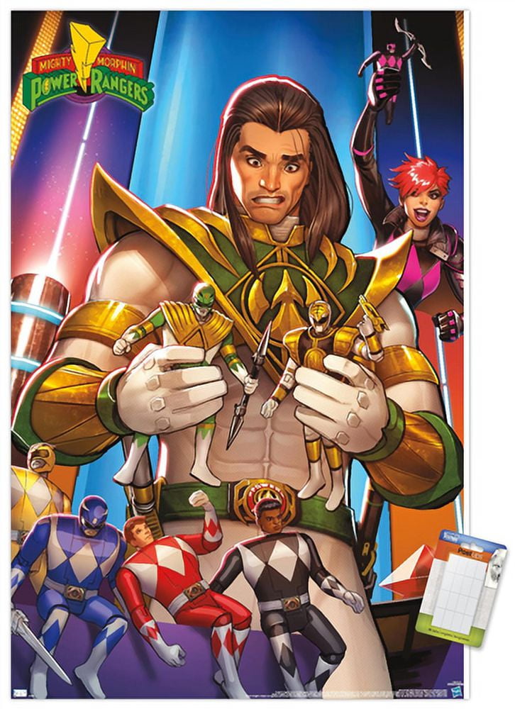 Power Rangers - Retro Wall Poster, 14.725" x 22.375" - Walmart.com