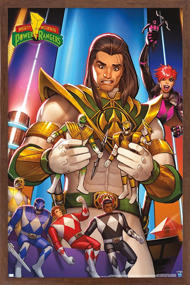 Power Rangers - Retro Wall Poster, 22.375" x 34", Framed - Walmart.com