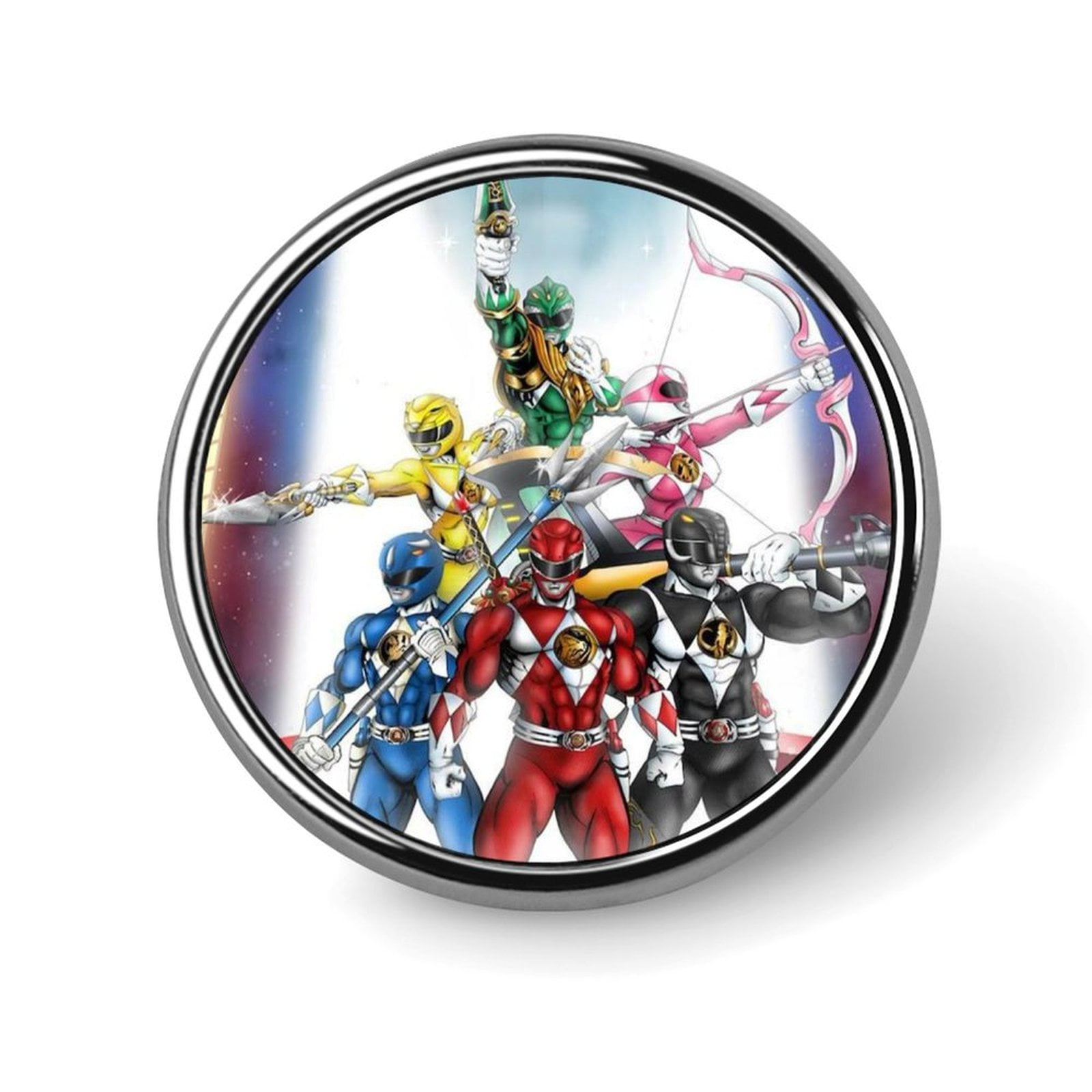 Power Rangers Round Badge Printed Decorative Button Badge Circle Brooch ...