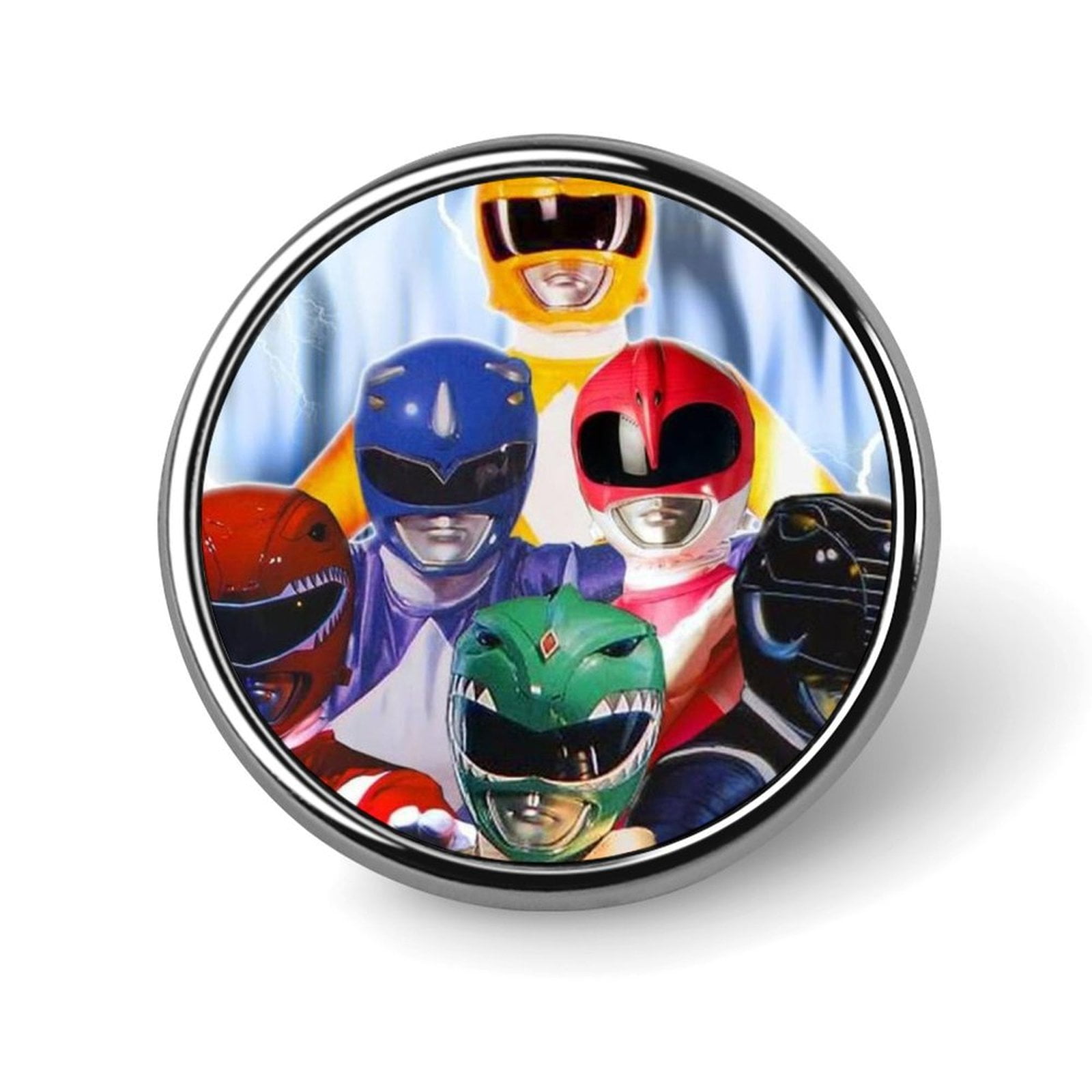 Power Rangers Round Badge Printed Decorative Button Badge Circle Brooch ...