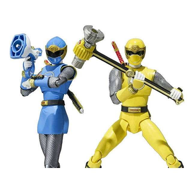 Power Rangers S.H.Figuarts Blue Wind Ranger & Yellow Wind Ranger Set ...