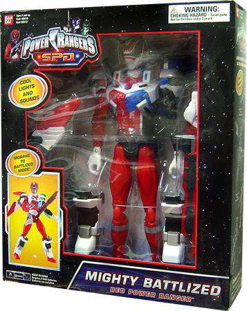 Power Rangers SPD Mighty Battlized Red Power Ranger 12 Inch Action ...
