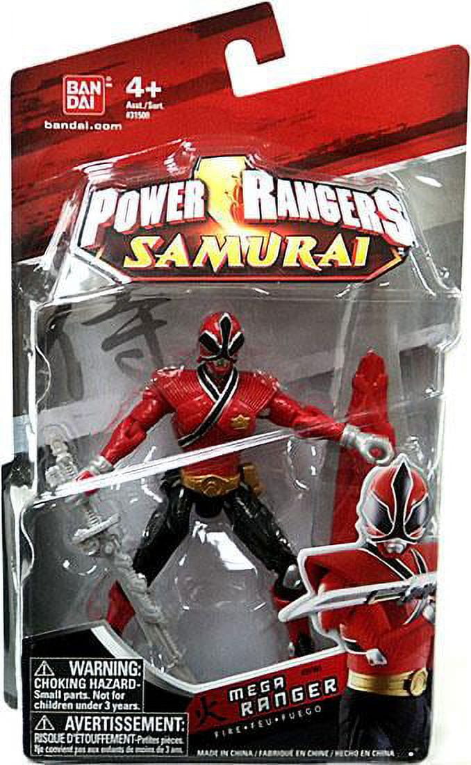 Power Rangers Samurai Mega Ranger Fire Action Figure - Walmart.com