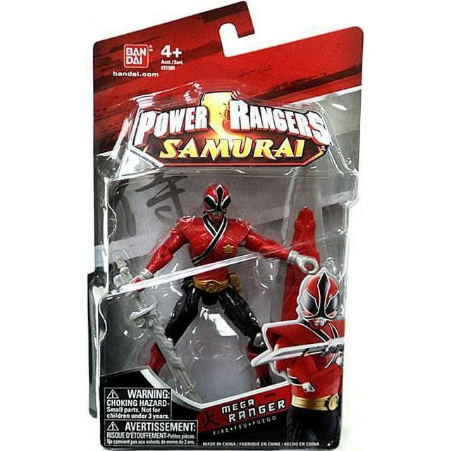 Power Rangers Samurai Mega Ranger Fire Action Figure - Walmart.com