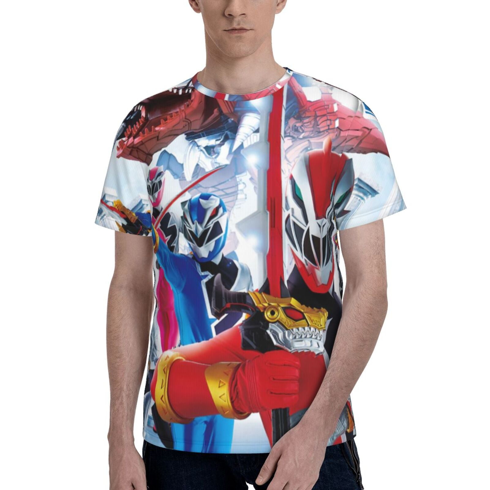 Power Rangers Shirt 3d Printed T Shirt Crewneck Short Sleeve Top Tees ...