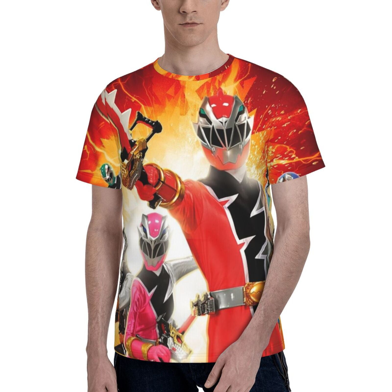 Power Rangers Shirt 3d Printed T Shirt Crewneck Short Sleeve Top Tees ...