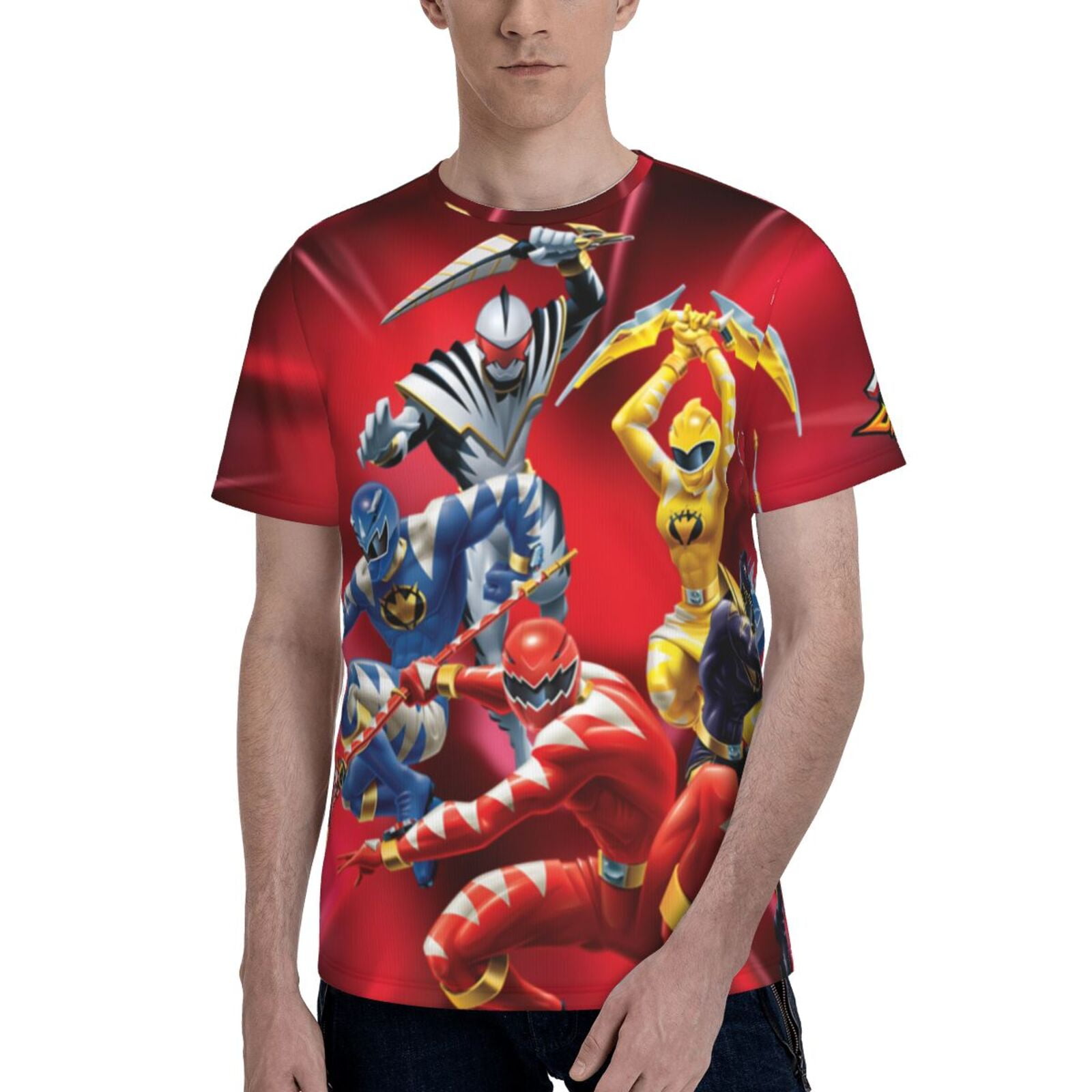 Power Rangers Shirt 3d Printed T Shirt Crewneck Short Sleeve Top Tees ...