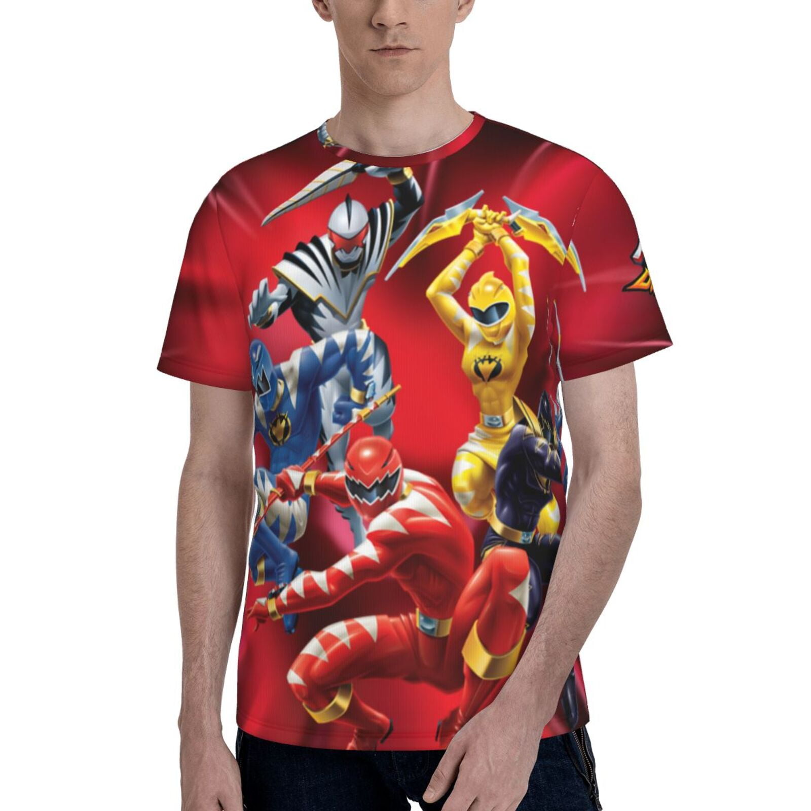 Power Rangers Shirt 3d Printed T Shirt Crewneck Short Sleeve Top Tees ...