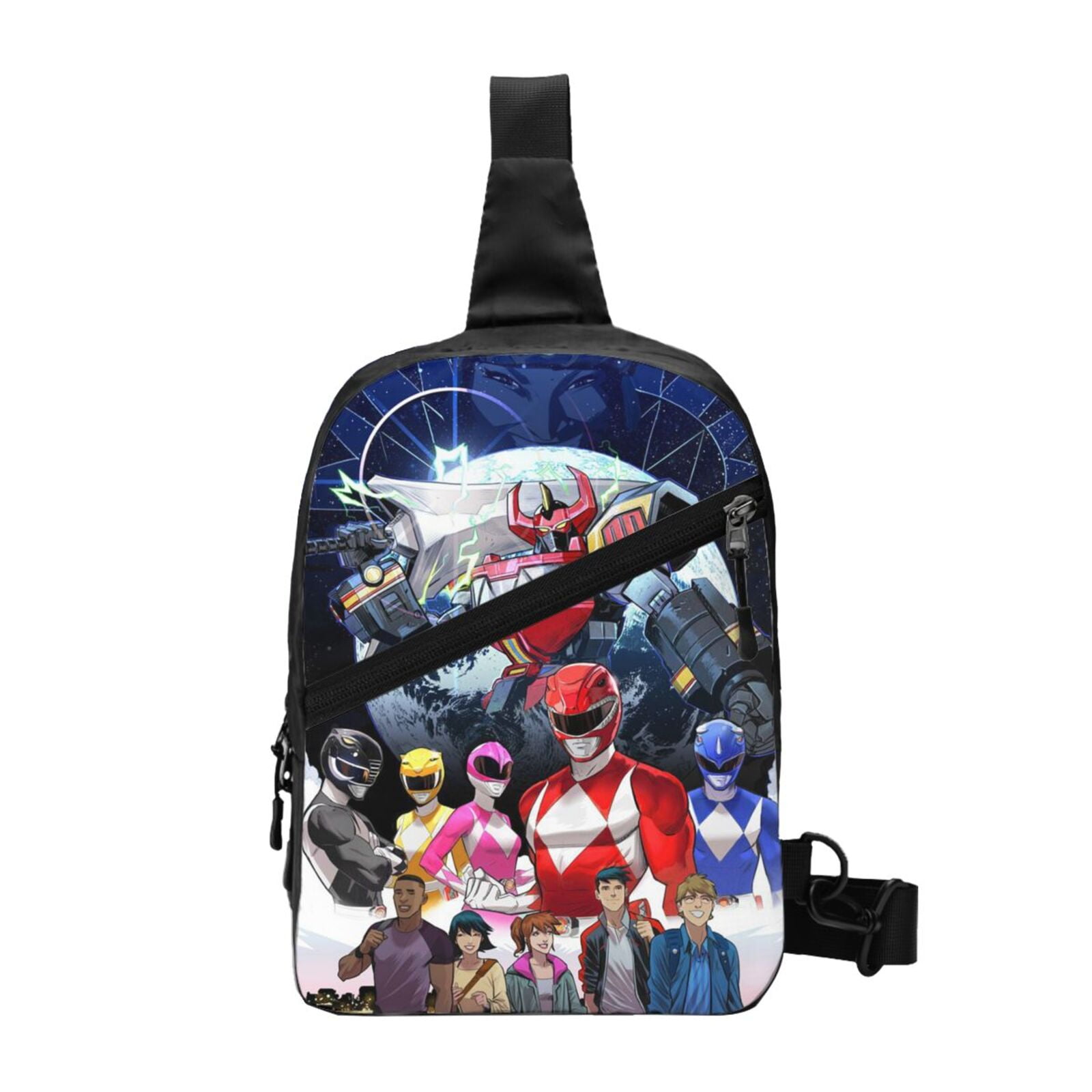 Power Rangers Sling Crossbody Backpack Shoulder Bag Chest Bag Daypack ...