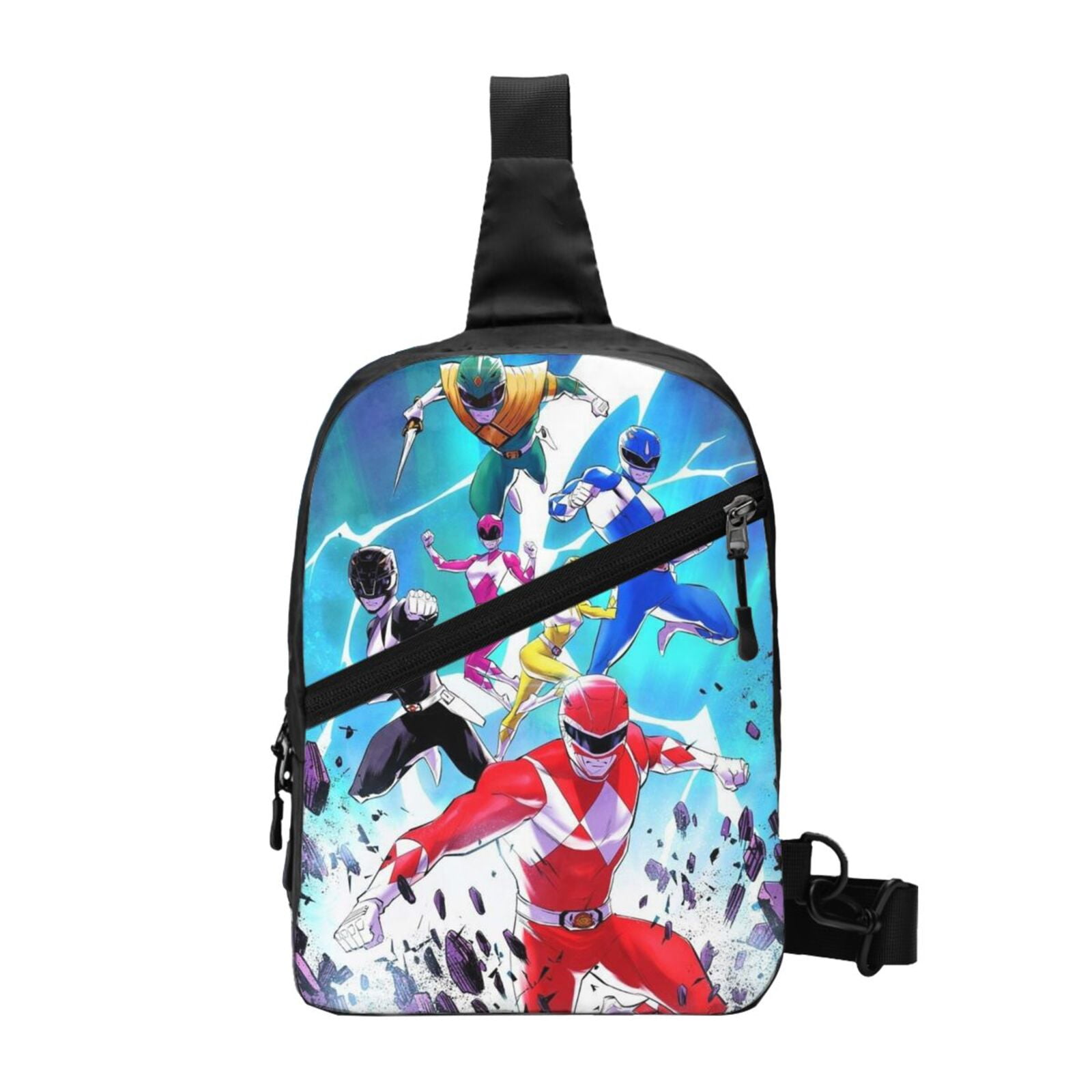 Power Rangers Sling Crossbody Backpack Shoulder Bag Chest Bag Daypack ...