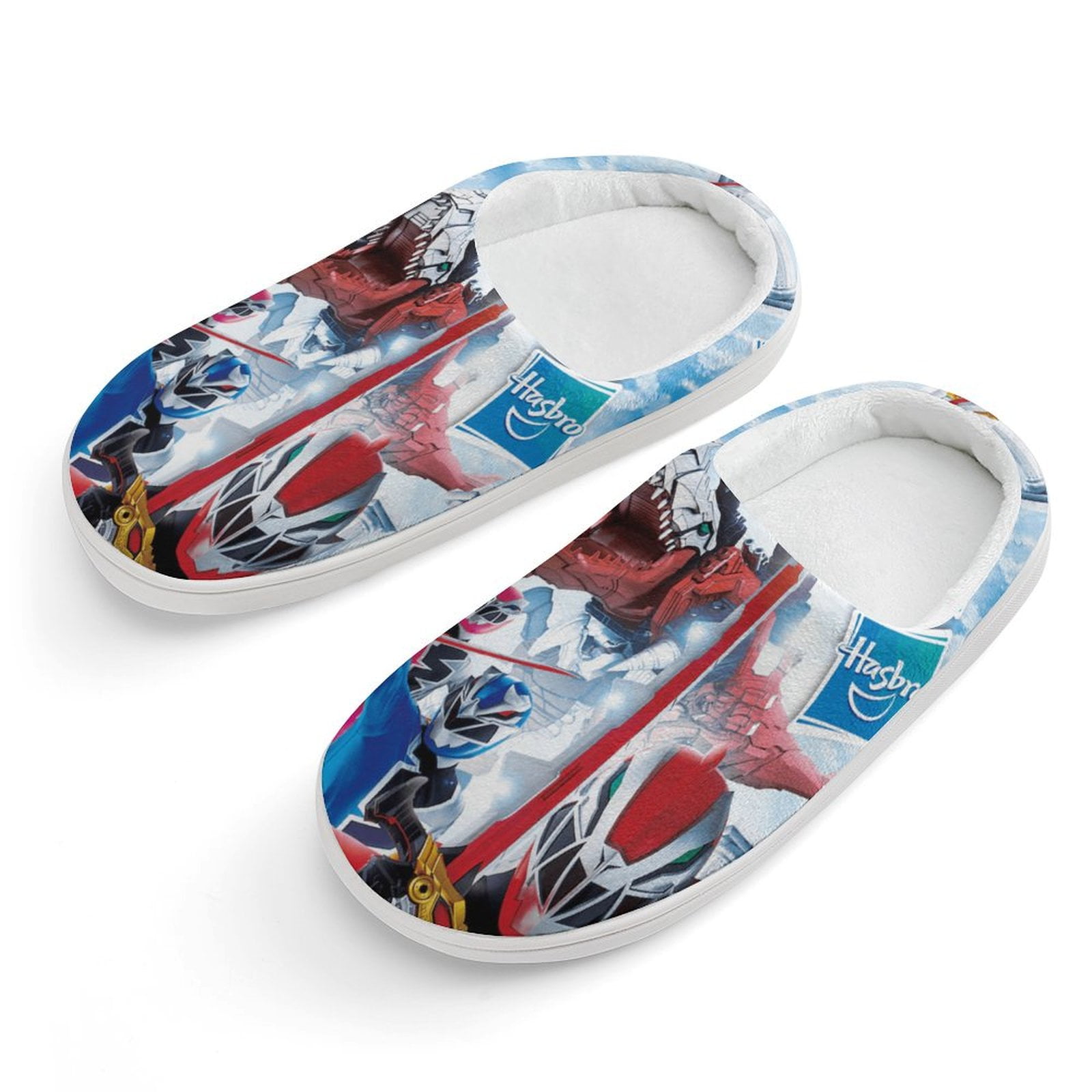 Power Rangers Slippers for Kids, Cute Soft Plush Anti-slip Fluffy Fuzzy ...