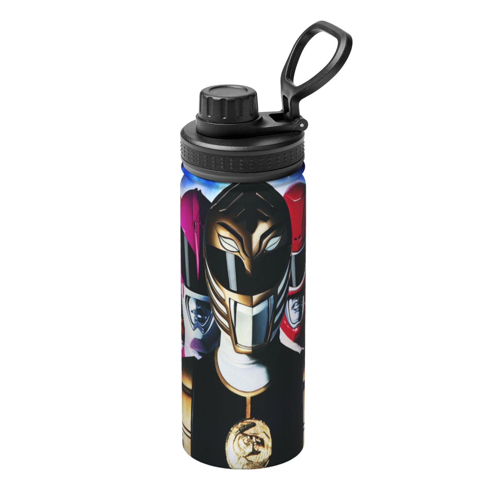 Power Rangers Stainless Steel Water Bottle, 18oz Double Walled Vacuum ...
