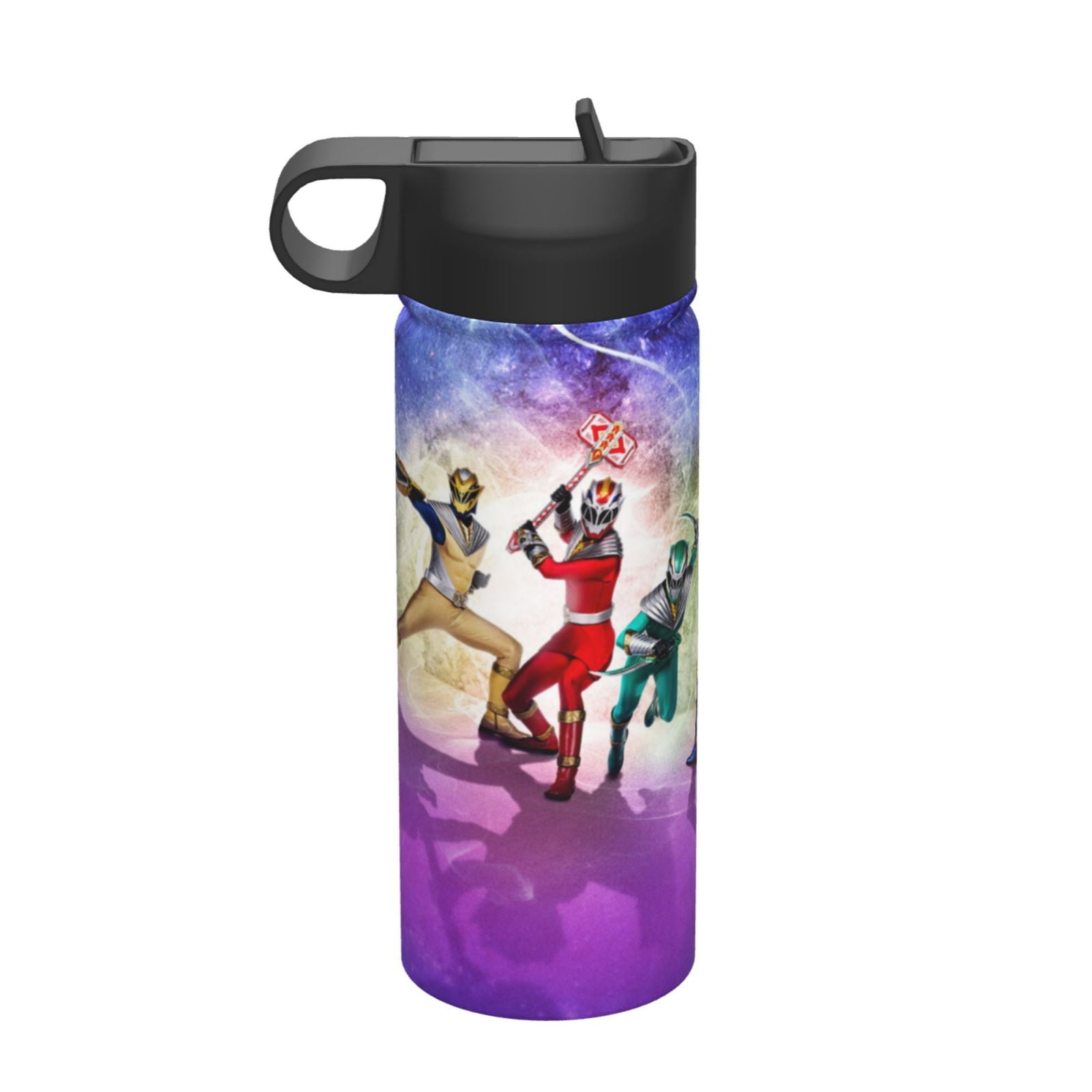 Power Rangers Stainless Steel Water Bottle, 18oz Double Walled Vacuum ...
