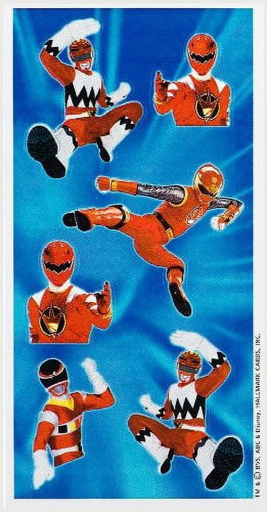 Power Rangers Stickers (4 Sheets) - Walmart.com