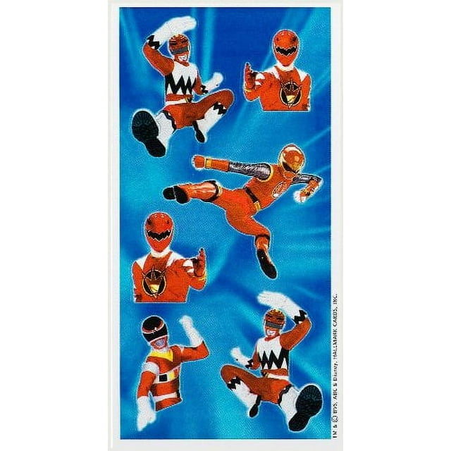 Power Rangers Stickers (4 Sheets) - Walmart.com