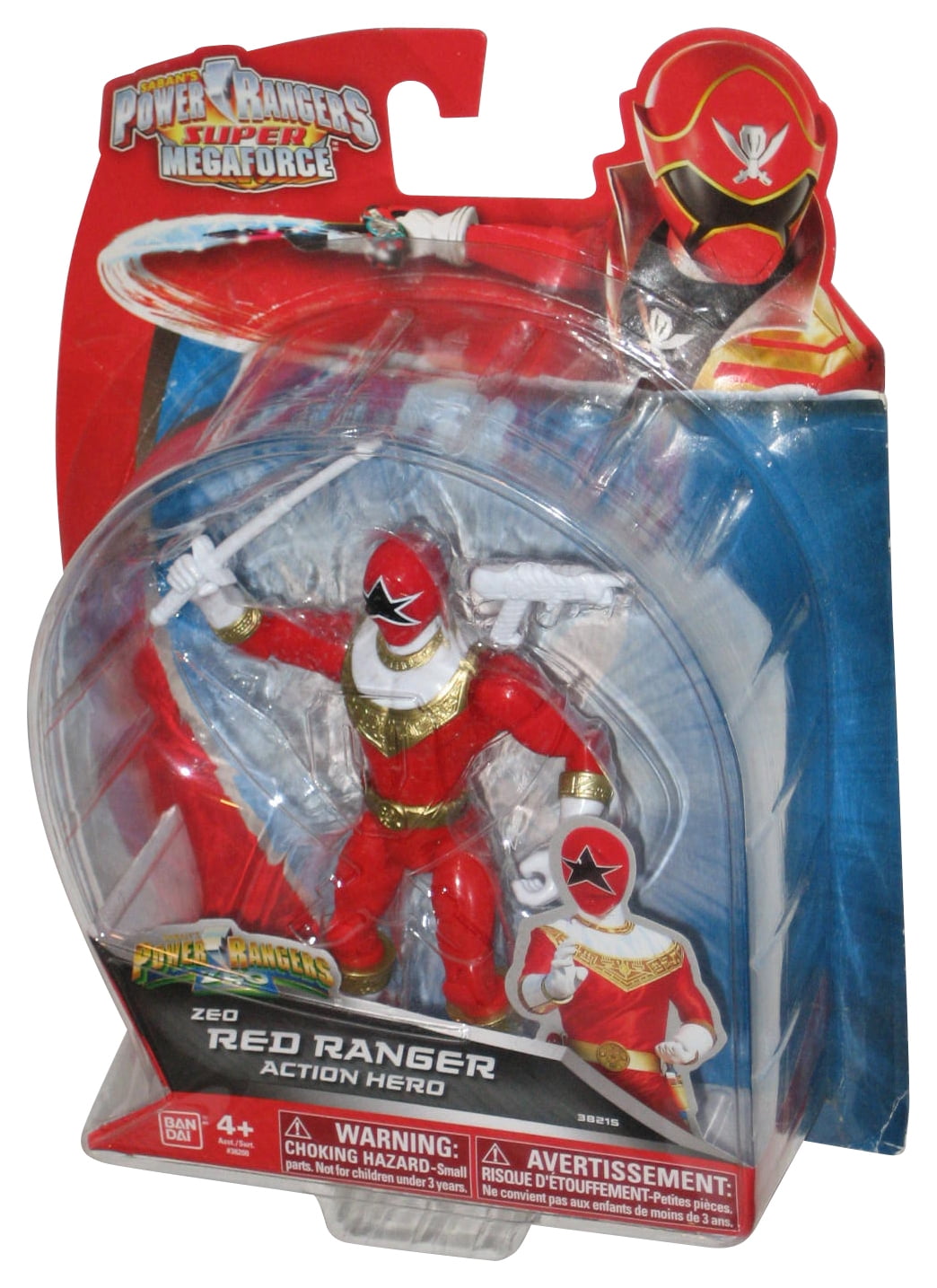 Power Rangers Super Megaforce Zeo Red Ranger 5-Inch Action Hero Figure ...