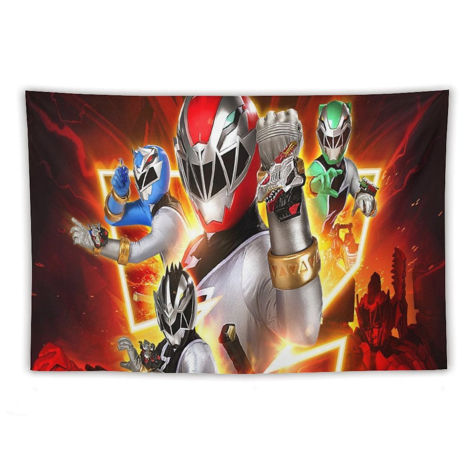 Power Rangers Tapestry Anime Poster Wall Hanging Art Decor For Living ...