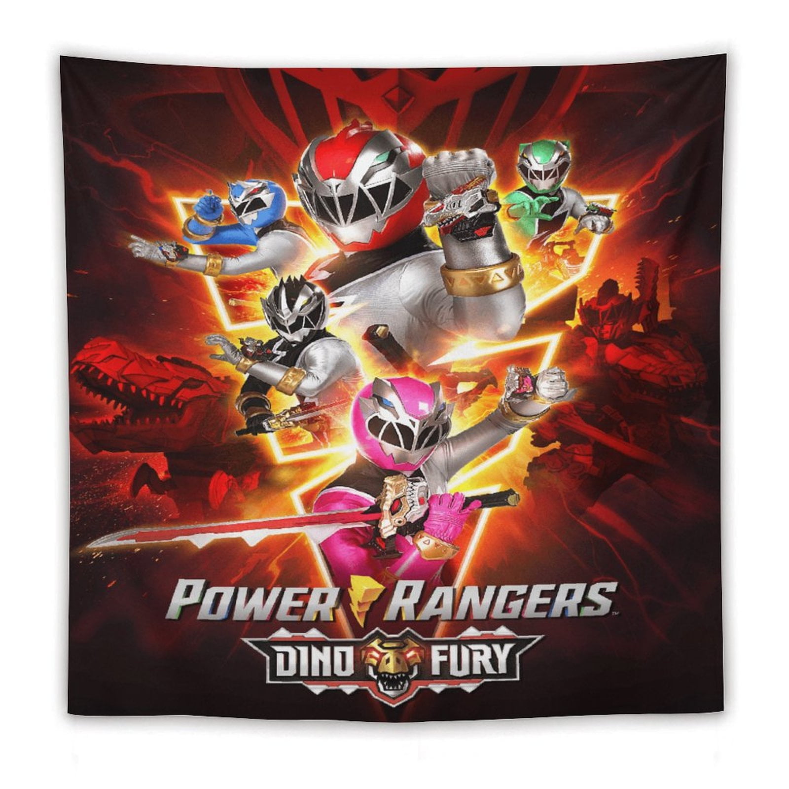 Power Rangers Tapestry Anime Poster Wall Hanging Art Decor For Living ...