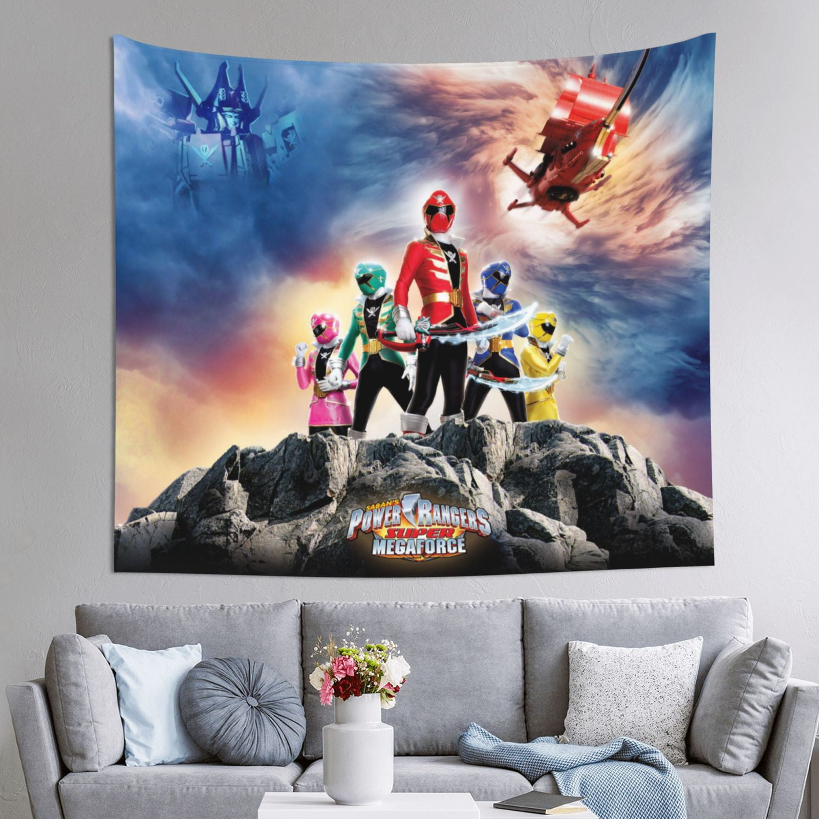 Power Rangers Tapestry Wall Hanging Wall Art Decor Wall Tapestry For ...