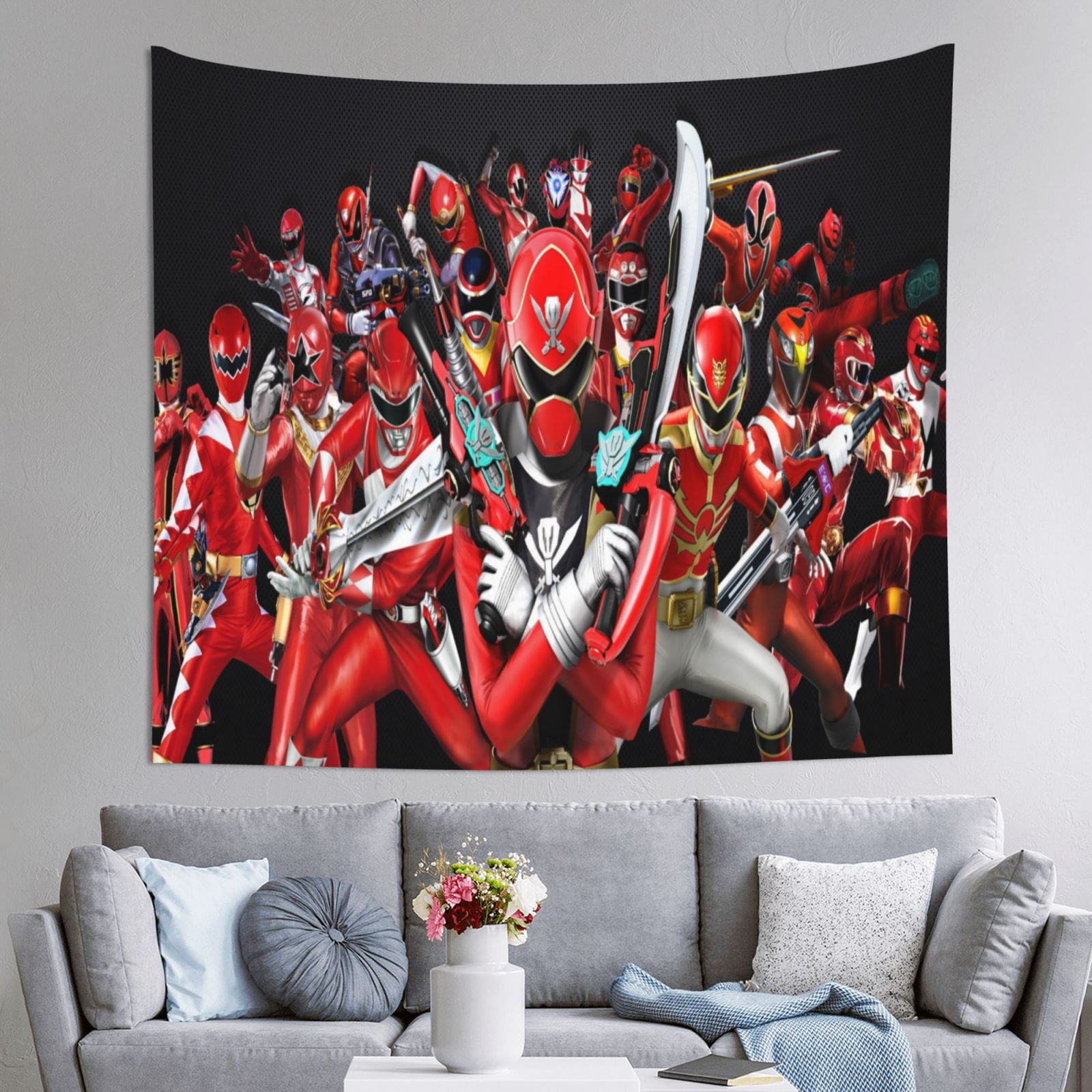 Power Rangers Tapestry Wall Hanging Wall Art Decor Wall Tapestry For ...
