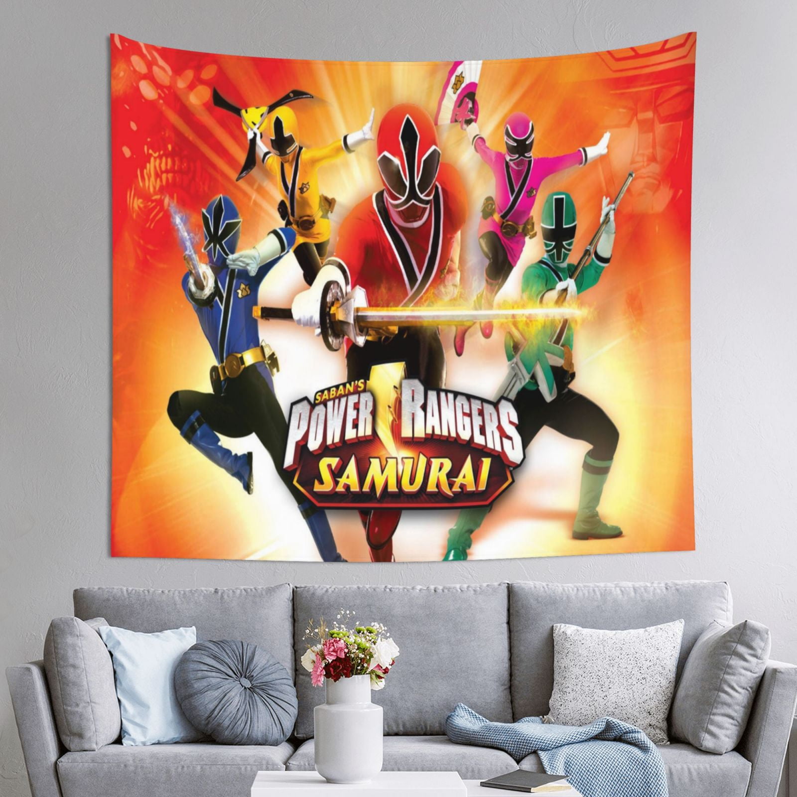 Power Rangers Tapestry Wall Hanging Wall Art Decor Wall Tapestry For ...