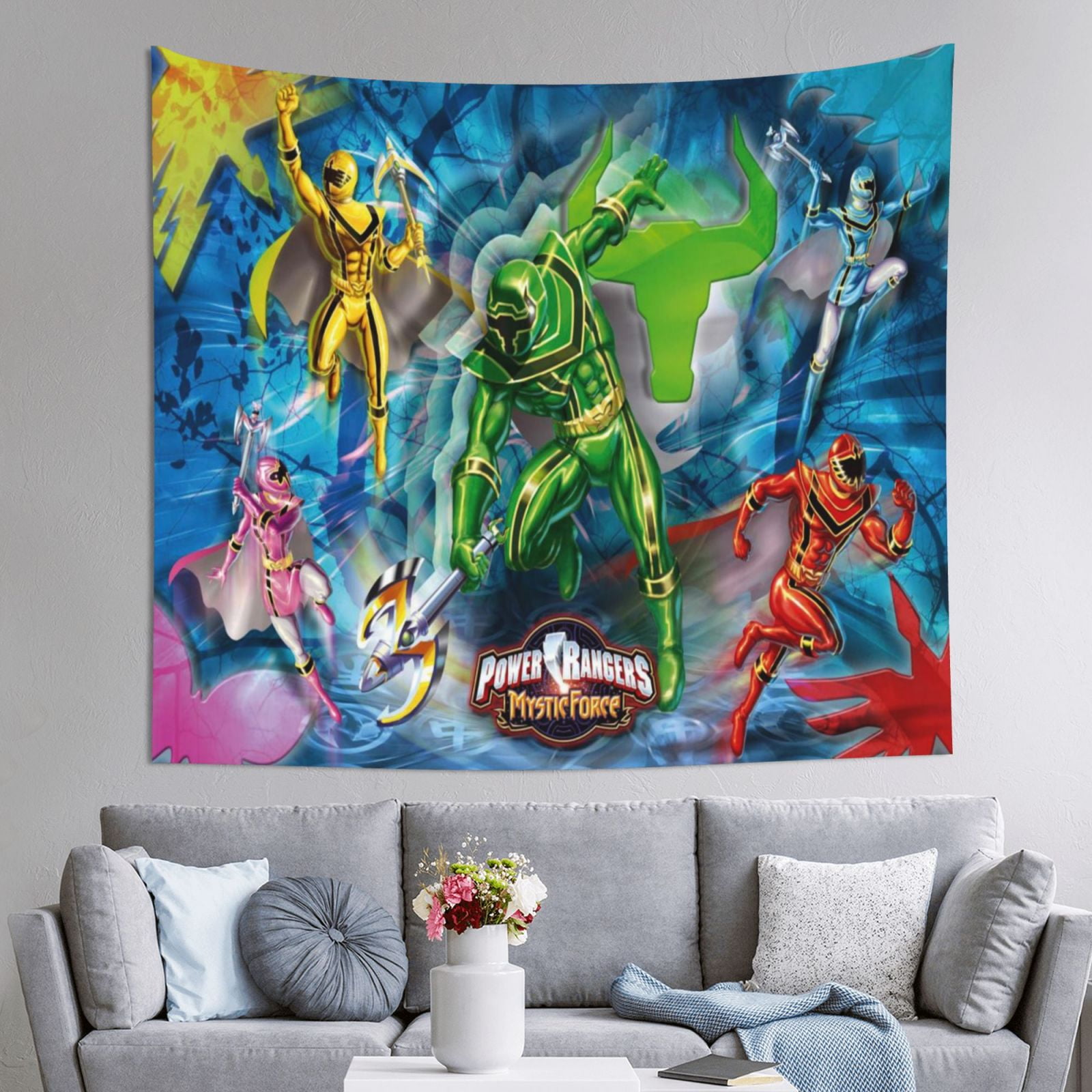 Power Rangers Tapestry Wall Hanging Wall Art Decor Wall Tapestry For ...