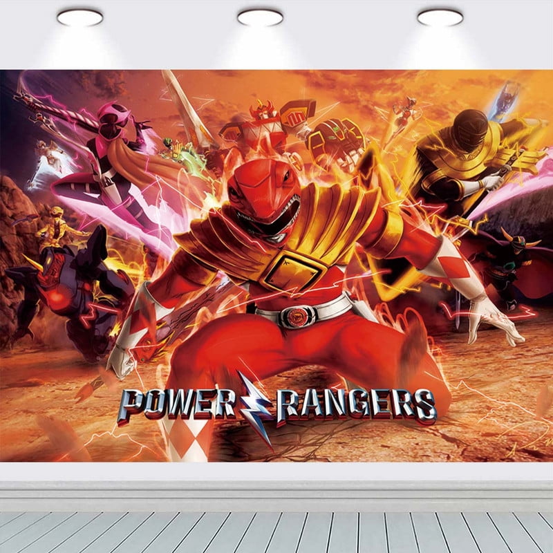 Power Rangers Taspestry Post Banner Backdrop Background Party Supplies ...