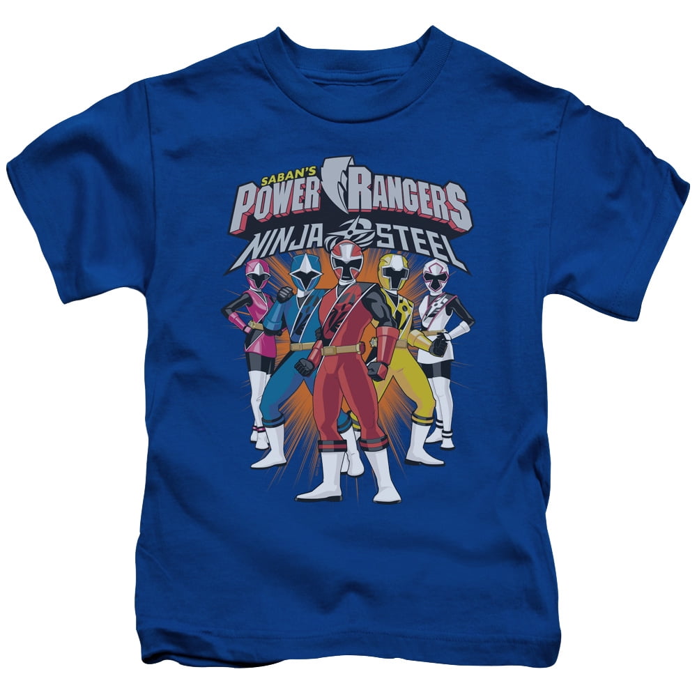 Power Rangers - Team Lineup - Juvenile Short Sleeve Shirt - 5/6 ...