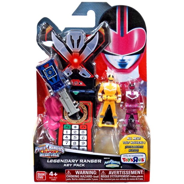 Power Rangers Time Force (2014) Bandai Blue Yellow & Red Legendary Key ...