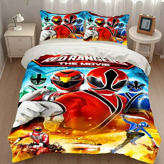 Power Rangers Toddler Bedding Set Comforter Girls Boys Pillow Gifts ...