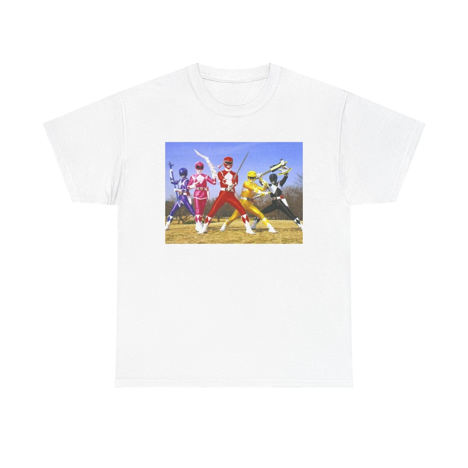 Power Rangers Tshirt Vintage 90s Kids Retro Tv Shows Unisex Heavy ...