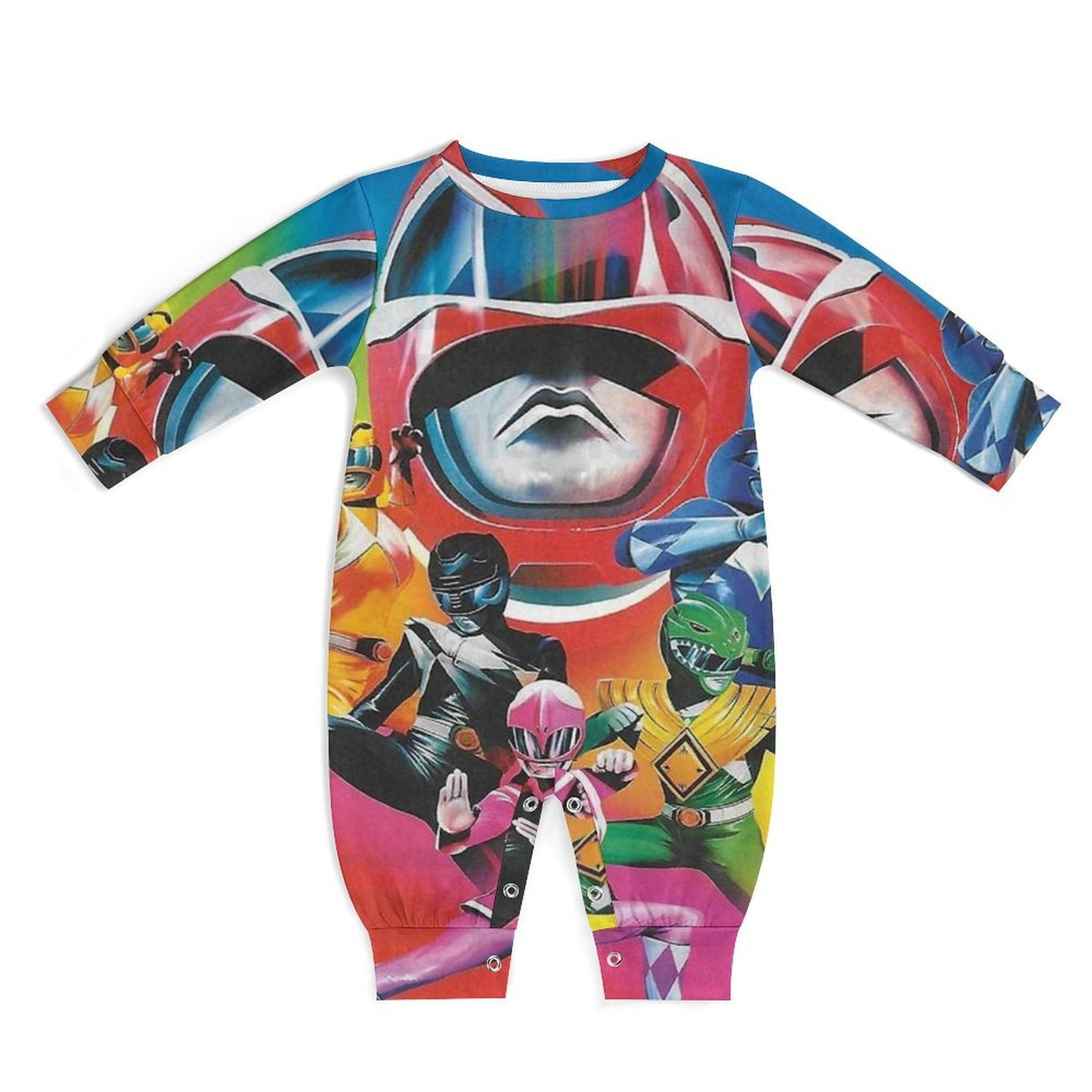 Power Rangers Unisex Baby Boy Girl Rompers Long Sleeve Infant Jumpsuits ...