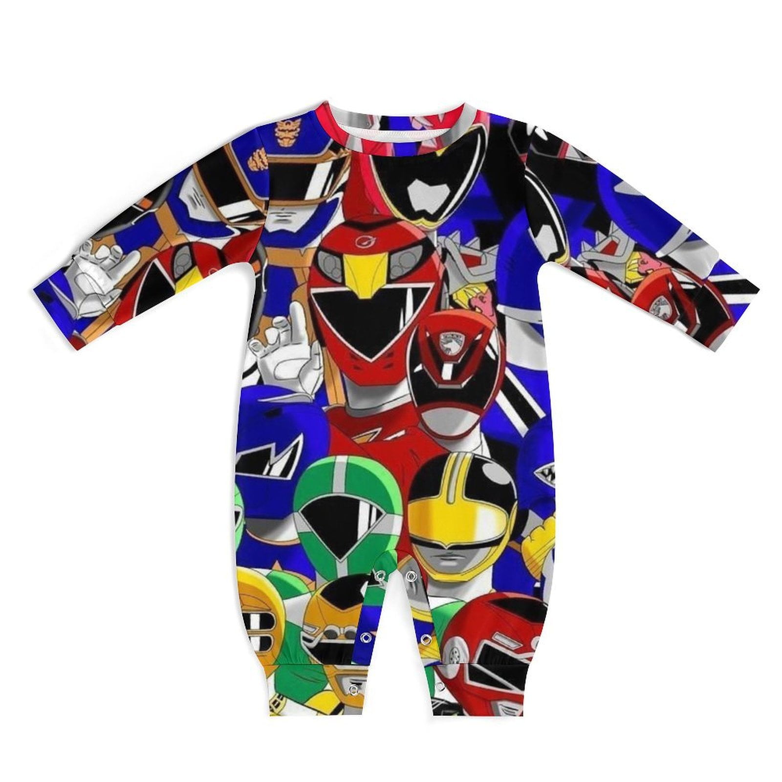 Power Rangers Unisex Baby Boy Girl Rompers Long Sleeve Infant Jumpsuits ...