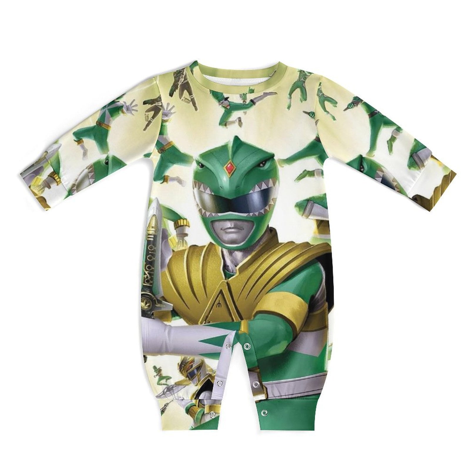Power Rangers Unisex Baby Boy Girl Rompers Long Sleeve Infant Jumpsuits ...
