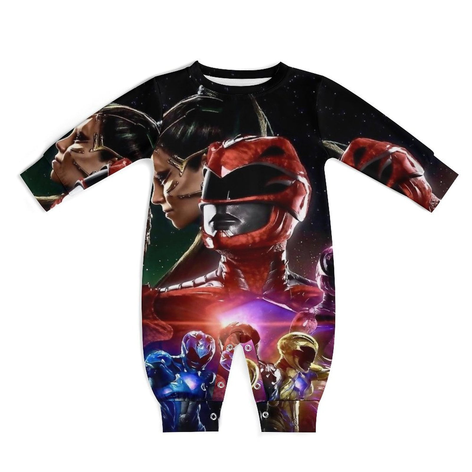 Power Rangers Unisex Baby Boy Girl Rompers Long Sleeve Infant Jumpsuits ...