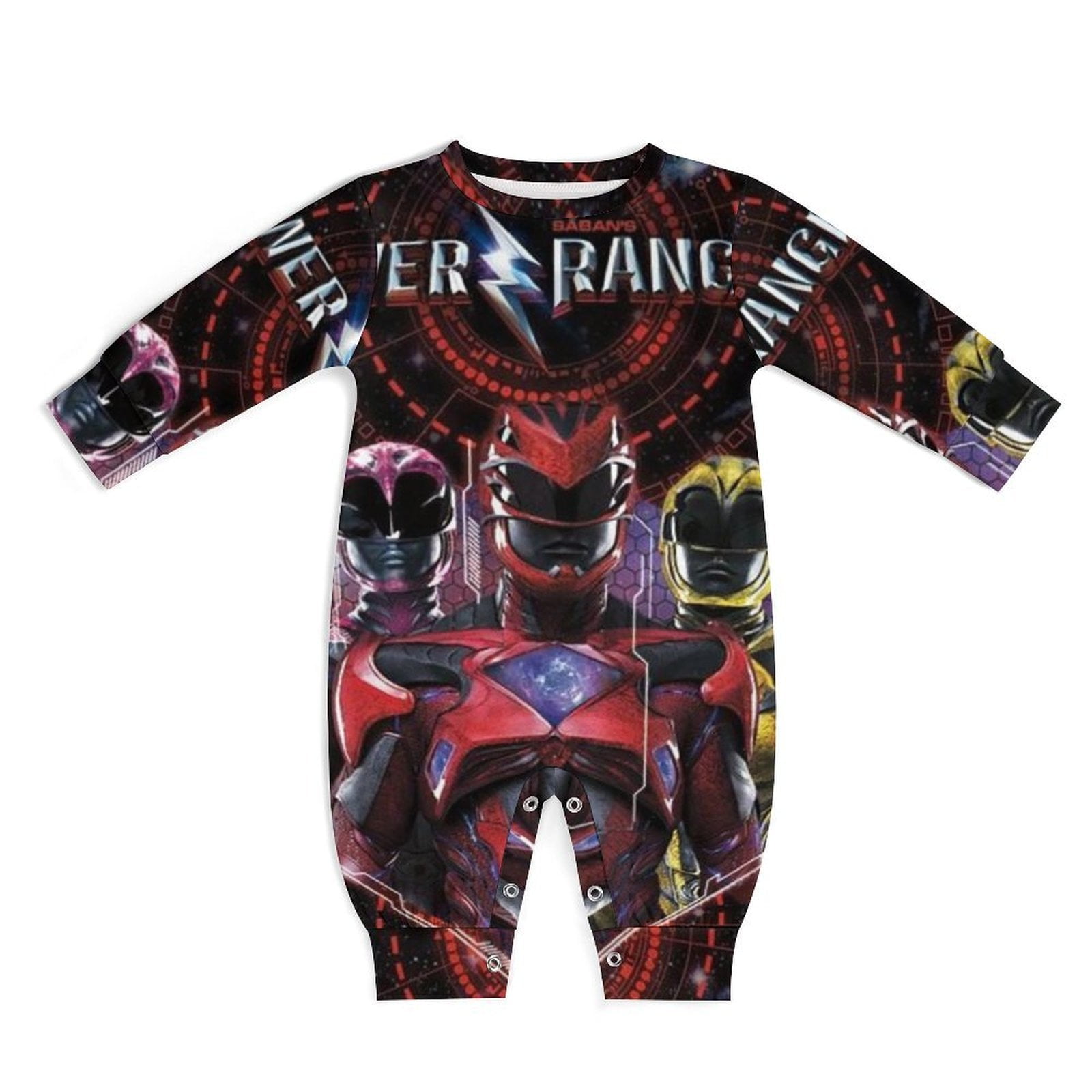 Power Rangers Unisex Baby Boy Girl Rompers Long Sleeve Infant Jumpsuits ...