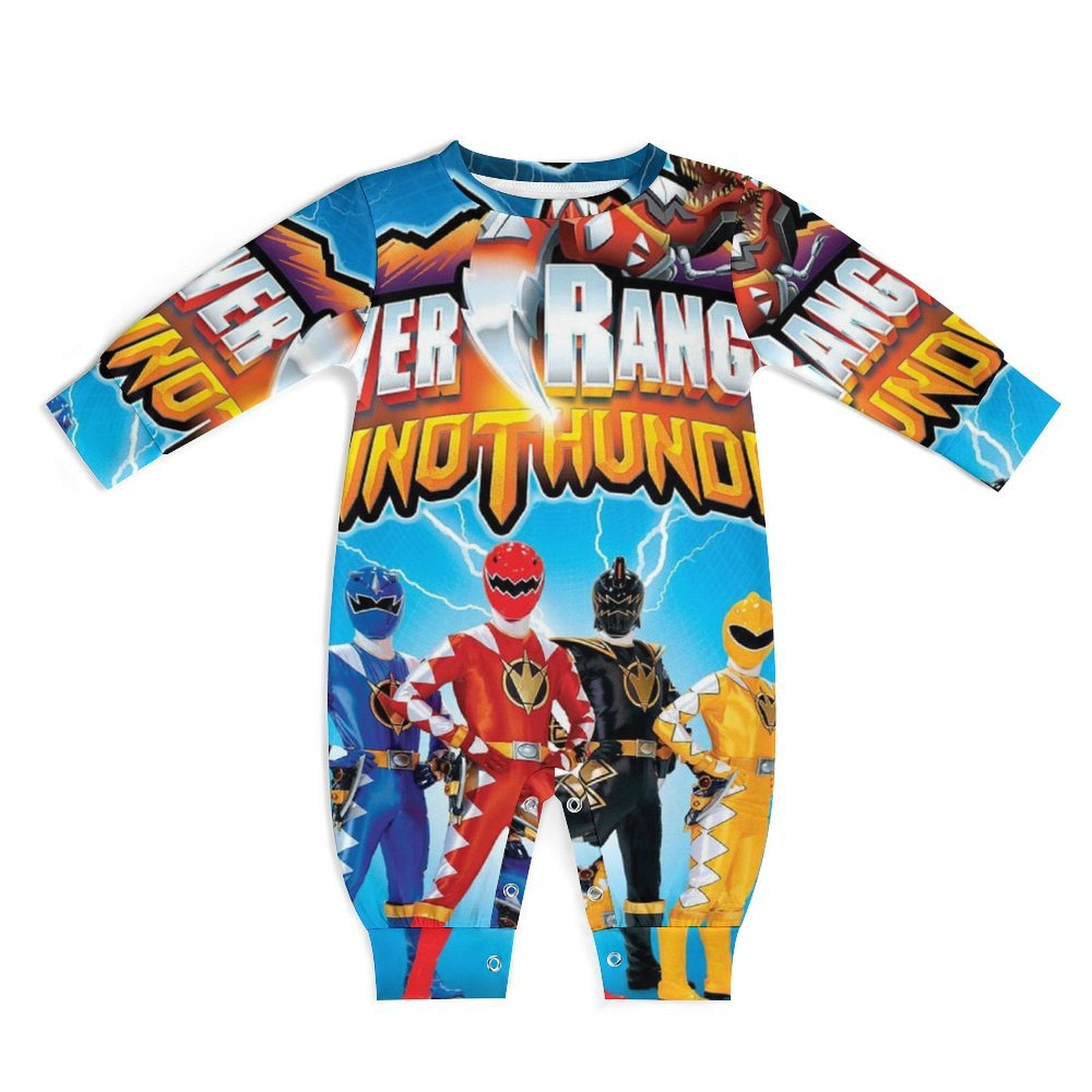 Power Rangers Unisex Baby Boy Girl Rompers Long Sleeve Infant Jumpsuits ...