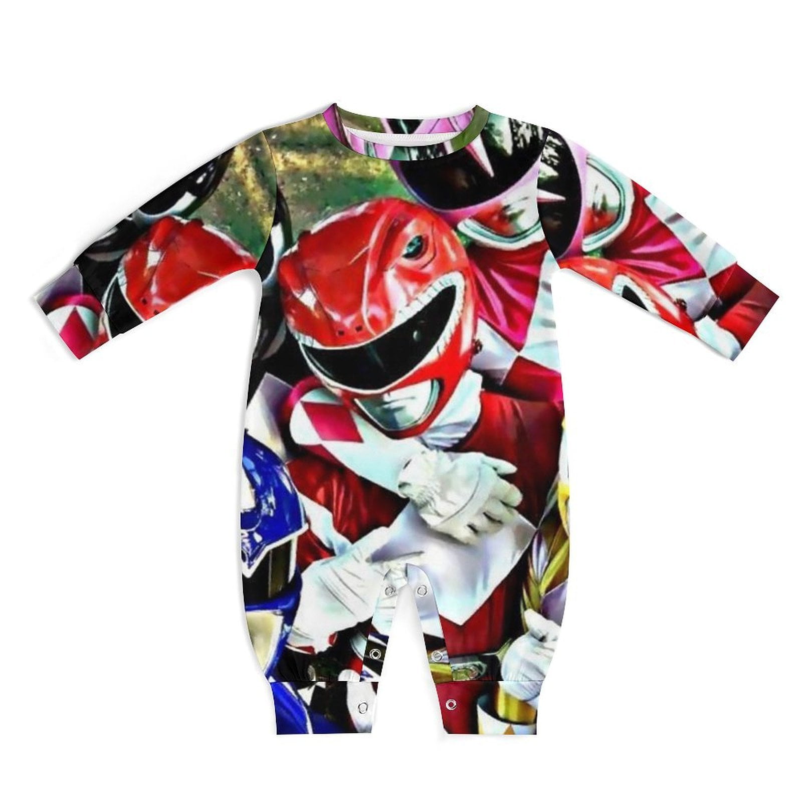 Power Rangers Unisex Baby Boy Girl Rompers Long Sleeve Infant Jumpsuits ...